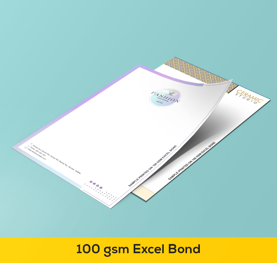 PRINTHUB-B2B ordering portal - Letterheads: 100 gsm Excel Bond Products