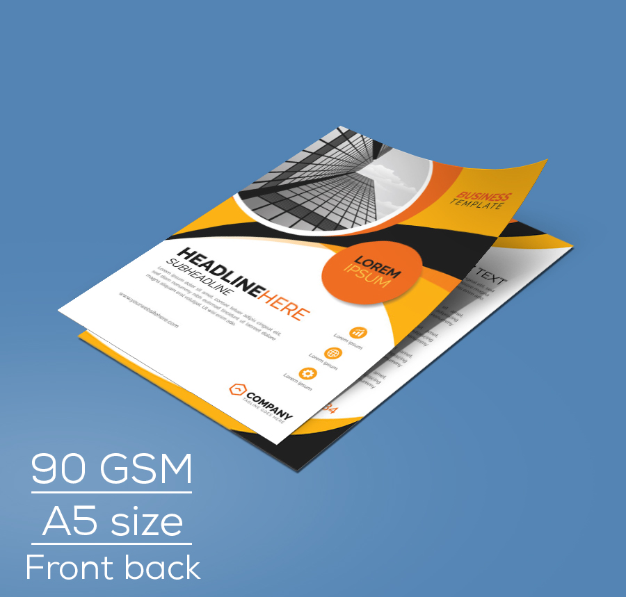 PRINTHUB-B2B ordering portal - Flyers-90 gsm A5 size Products