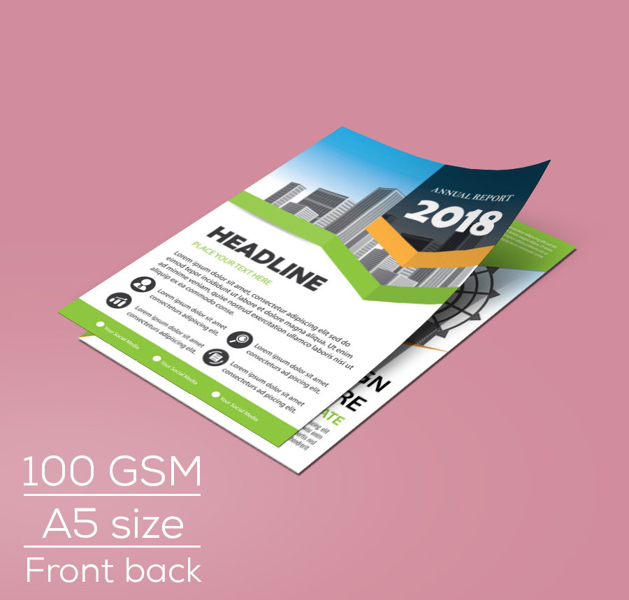 PRINTHUB-B2B ordering portal - Flyers-100 gsm A5 size Products